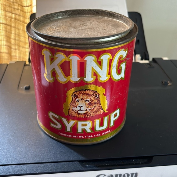 King Syrup | Other | Vintage King Syrup Tin | Poshmark